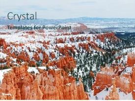 Bryce Canyon Panorama With Snow PPT template 8 | CrystalGraphics