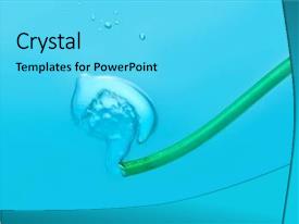 Buble Bubbles From Tube In Water PPT template 28 | CrystalGraphics