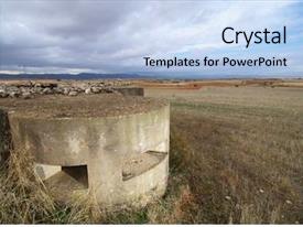 Bunker Used In The Spanish PPT template 13 | CrystalGraphics