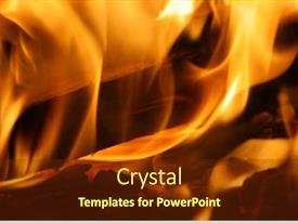Burning Fire PPT template 69 | CrystalGraphics
