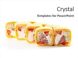 Burrito Maki Sushi Roll Made PPT template 56 | CrystalGraphics