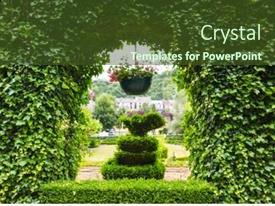 Bushes Clipped In Different Forms PPT template 76 | CrystalGraphics