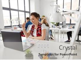 Business Technology And People Concept PPT template 66 | CrystalGraphics