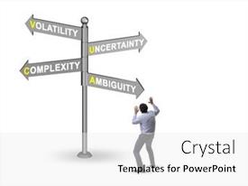 Businessman At The Crossroads PPT template 31 | CrystalGraphics