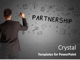 Businessman Drawing A Creative Idea PPT template 36 | CrystalGraphics