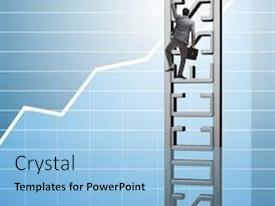 Businessman In Economic Recovery Concept PPT template 62 | CrystalGraphics