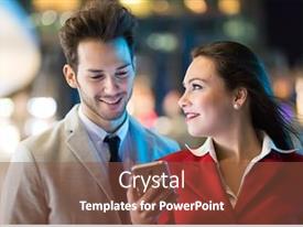 Businesswoman Showing Comething PPT template 68 | CrystalGraphics