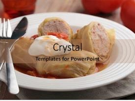 Cabbage Rolls With Meat PPT template 27 | CrystalGraphics