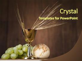 Chalice And Host First Communion PPT template 5 | CrystalGraphics