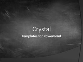 Chalk Rubbed Out On Blackboard PPT template 75 | CrystalGraphics