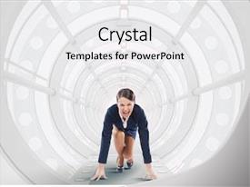 Challeges She Is Ready To Challege PPT template 43 | CrystalGraphics
