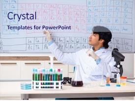Chemical Properties Young Chemist Working PPT template 80 | CrystalGraphics