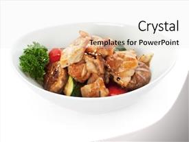 Chicken With Cabbage Mushrooms PPT template 17 | CrystalGraphics