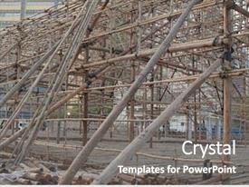 China Opera Chinese Performance Bamboo PPT template 73 | CrystalGraphics