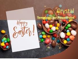 Chocolate Easter Eggs And Colorful PPT template 35 | CrystalGraphics