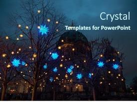 Christmas Street Light Decoration PPT template 43 | CrystalGraphics