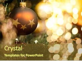 Christmas Tree And Fire PPT template 7 | CrystalGraphics