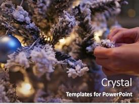 Christmas Tree Decoration At Home PPT template 79 | CrystalGraphics