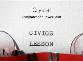 Civics Lesson Text Written PPT template 27 | CrystalGraphics