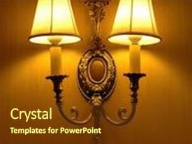 Classic Wall Lamp PPT template 74 | CrystalGraphics