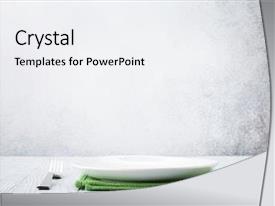 Clean Slate Dinner Plate Setting With Cutlery PPT template 4 ...