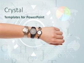 Clocks With World Time PPT template 25 | CrystalGraphics