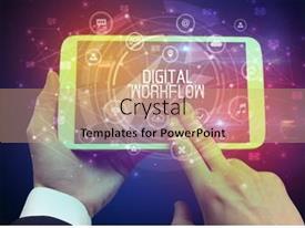 Close Up Of A Tablet PPT template 68 | CrystalGraphics