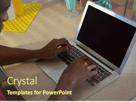 Close Up Of Man Using PPT template 91 | CrystalGraphics