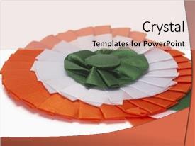 Close Up Of Tricolor Ribbon PPT template 14 | CrystalGraphics