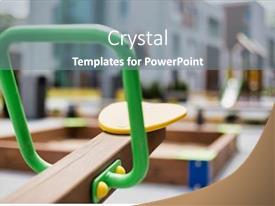 Close Up Photo Of Seasaw PPT template 48 | CrystalGraphics