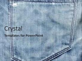 Close Up Shot Of Denim PPT template 16 | CrystalGraphics