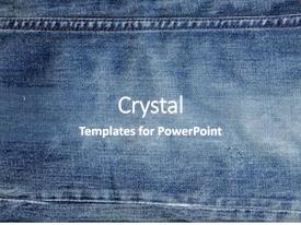 Close Up Shot Of Denim PPT template 28 | CrystalGraphics