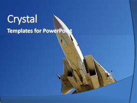 Closeup Of Fighter Jet PPT template 39 | CrystalGraphics