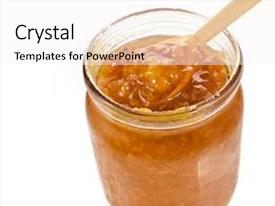 Cloudberry Jam Jar Close Up PPT template 92 | CrystalGraphics