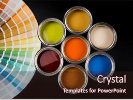 Cmyk Paint Cans Color Palette PPT template 17 | CrystalGraphics
