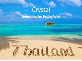 Goa Coastline Word Thailand On Beach PPT template 11 | CrystalGraphics