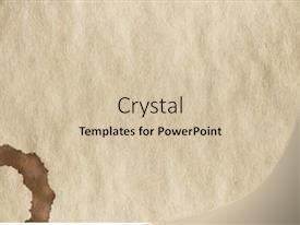 Coffee Stain On Old Paper PPT template 59 | CrystalGraphics
