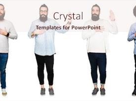 Collage Of Group Of Young PPT template 38 | CrystalGraphics