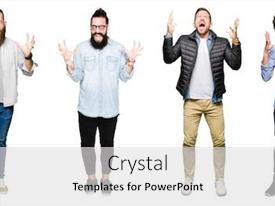 Collage Of Group Of Young PPT template 1 | CrystalGraphics