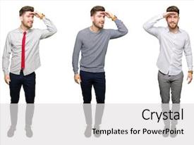 Collage Of Handsome Young Business PPT template 36 | CrystalGraphics