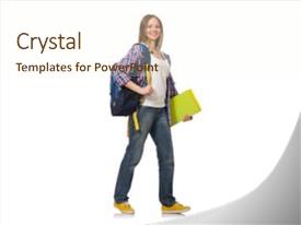 Collage Of Young Female Student PPT template 49 | CrystalGraphics