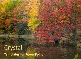 Colorful Red Pin Oak Tree PPT template 33 | CrystalGraphics