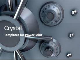 Safe Lock Dial Combination PPT template 94 | CrystalGraphics