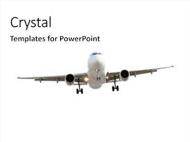 Commercial Airplane PPT template 0 | CrystalGraphics
