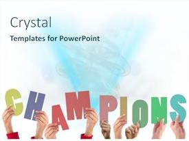 Composition Of Champions Text PPT template 30 | CrystalGraphics