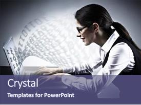 Student Information System Computer Bits PPT template 11 | CrystalGraphics