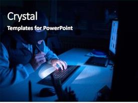Computer Hacker Male Thief Stealing PPT template 77 | CrystalGraphics