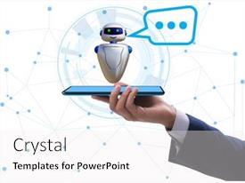 Chatbot Concept Of Chat Bot PPT template 98 | CrystalGraphics