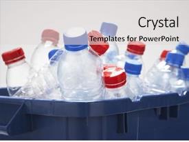 Container Filled With Empty Plastic PPT template 80 | CrystalGraphics