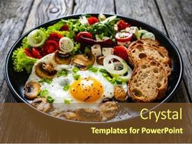 Continental Breakfast Sunny Side Up PPT template 36 | CrystalGraphics